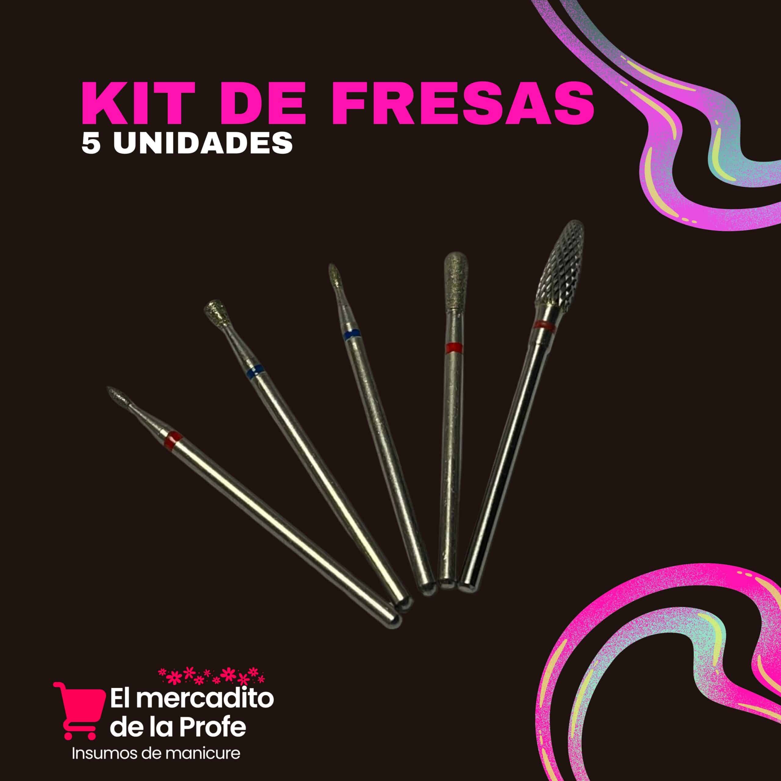 Kit de 5 fresas - La Profe Manicurista